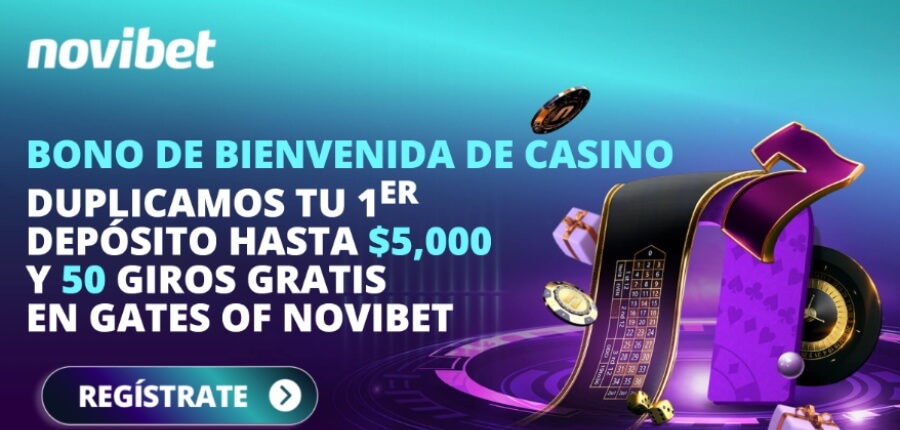 Novibet Casino: ¡Reclama un bono de hasta 5000 MXN ya mismo!